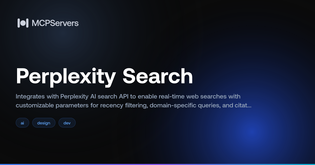 Perplexity Search MCP Server