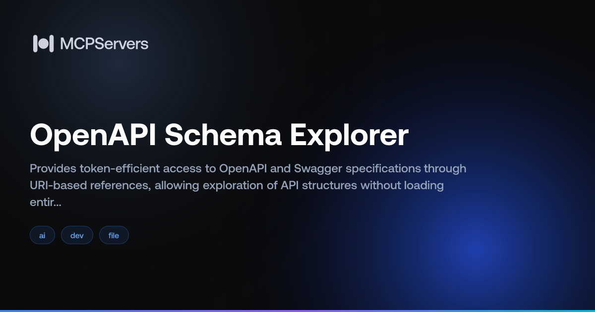 OpenAPI Schema Explorer MCP Server