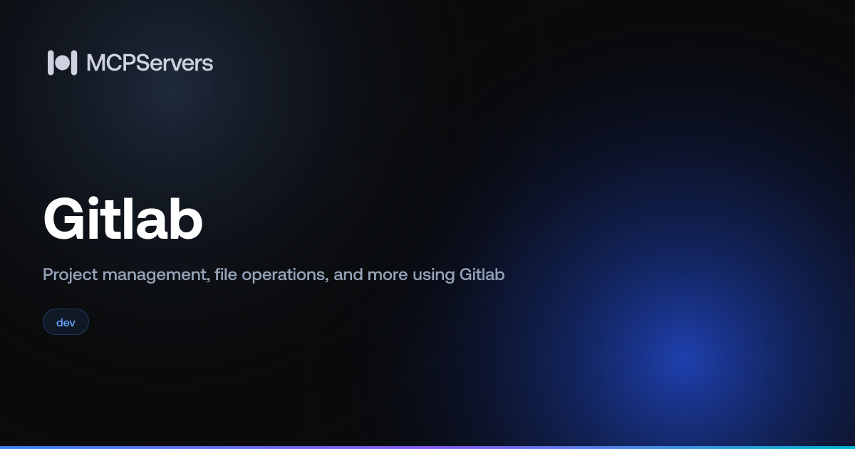Add Gitlab MCP Server | MCP Servers - Model Context Protocol | The #1 ...