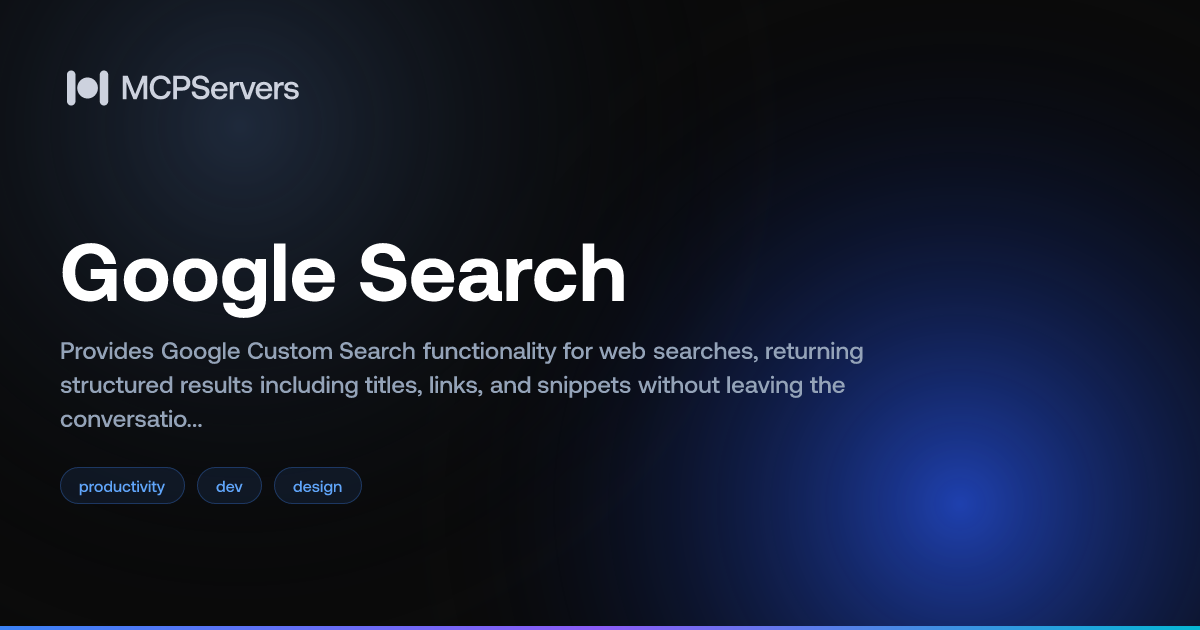 Google Search MCP Server