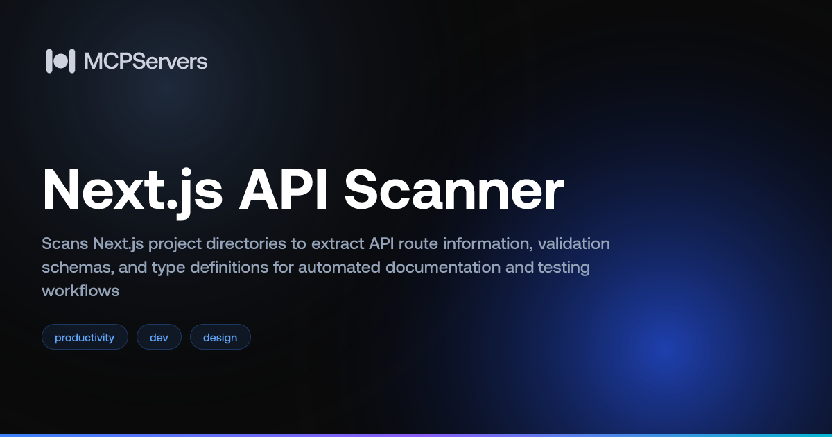 Next.js API Scanner MCP Server