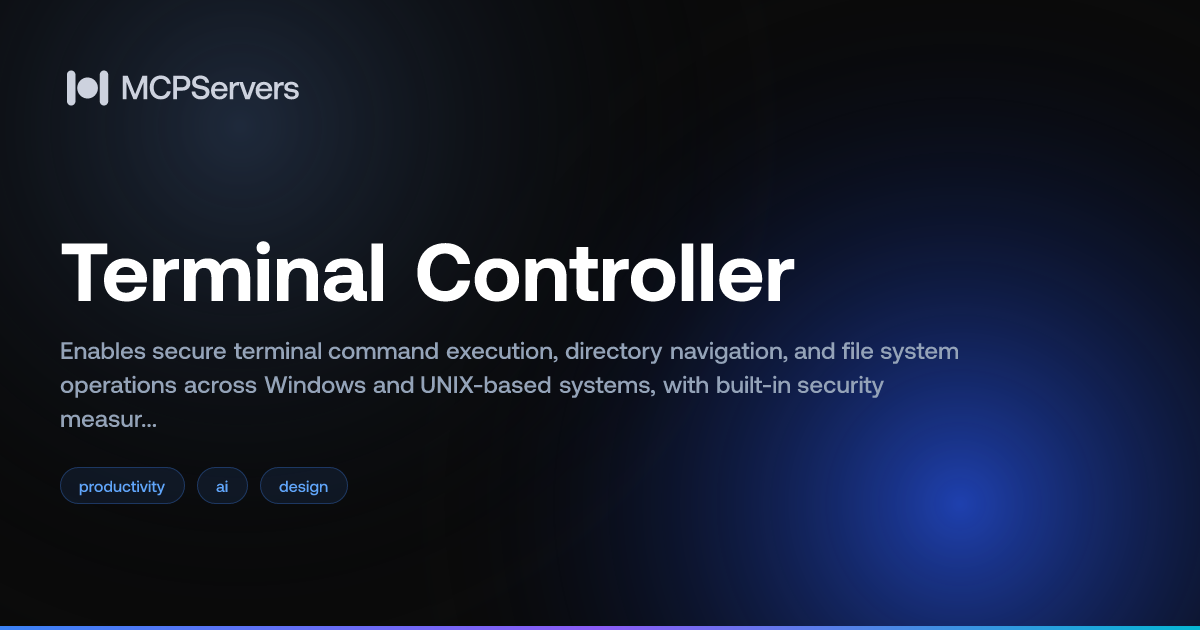 Terminal Controller MCP Server