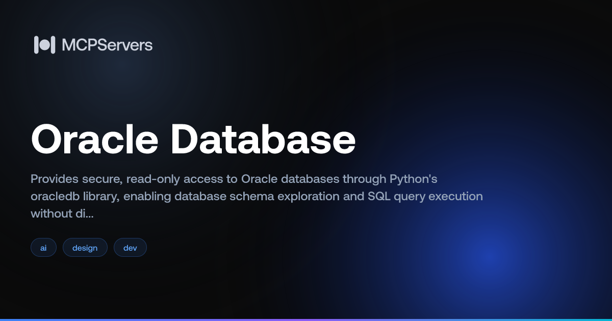 Oracle Database MCP Server