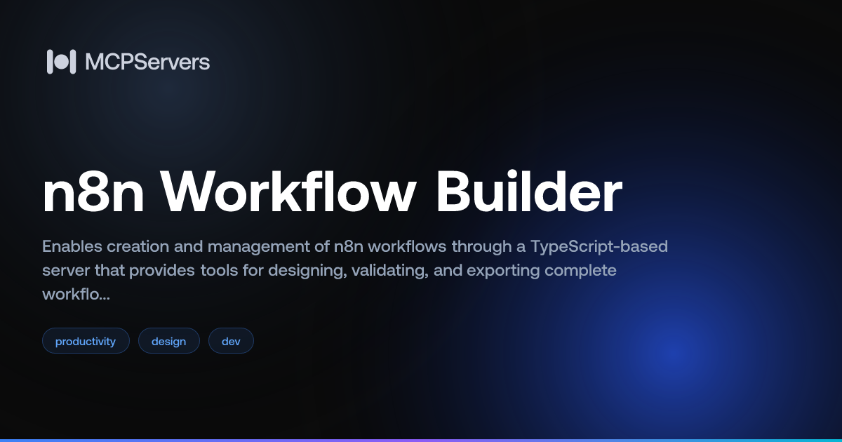 n8n Workflow Builder MCP Server