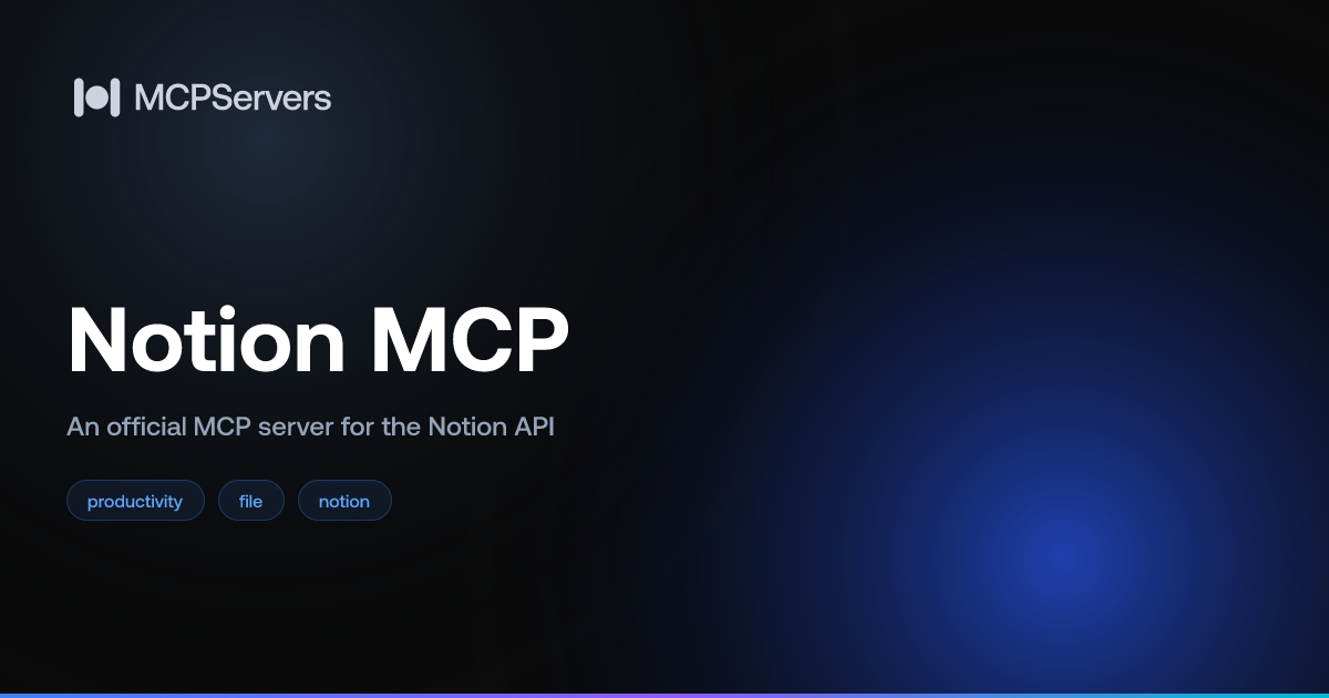 Añadir Notion MCP | Servidores MCP - Model Context Protocol | La Lista #1 de Servidores MCP