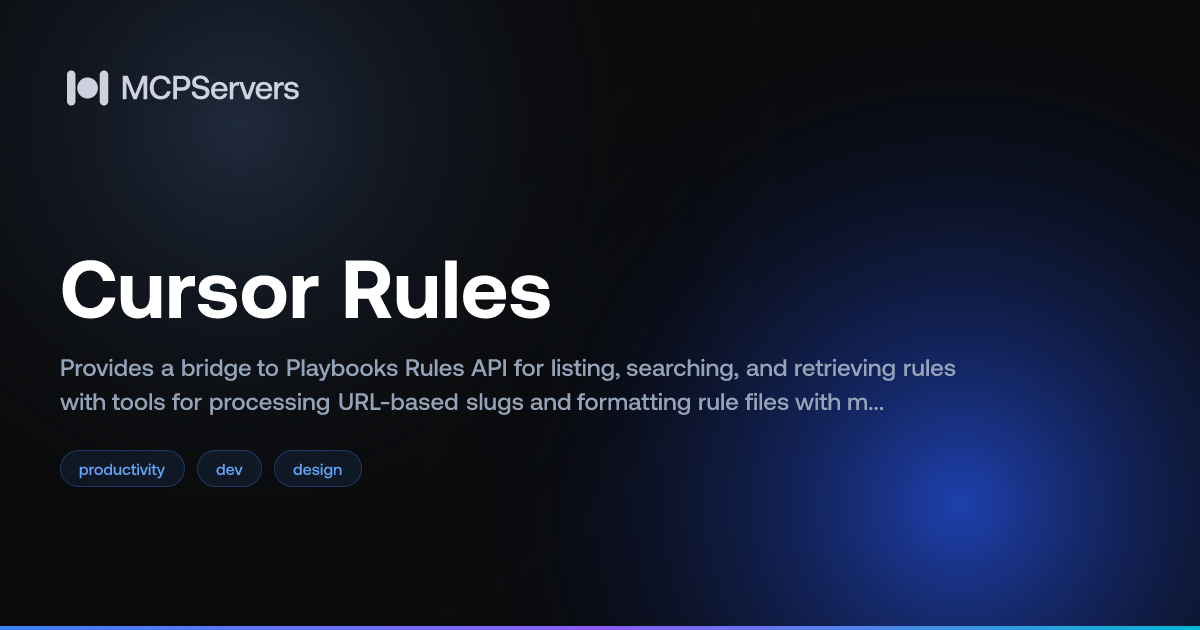 Cursor Rules MCP Server