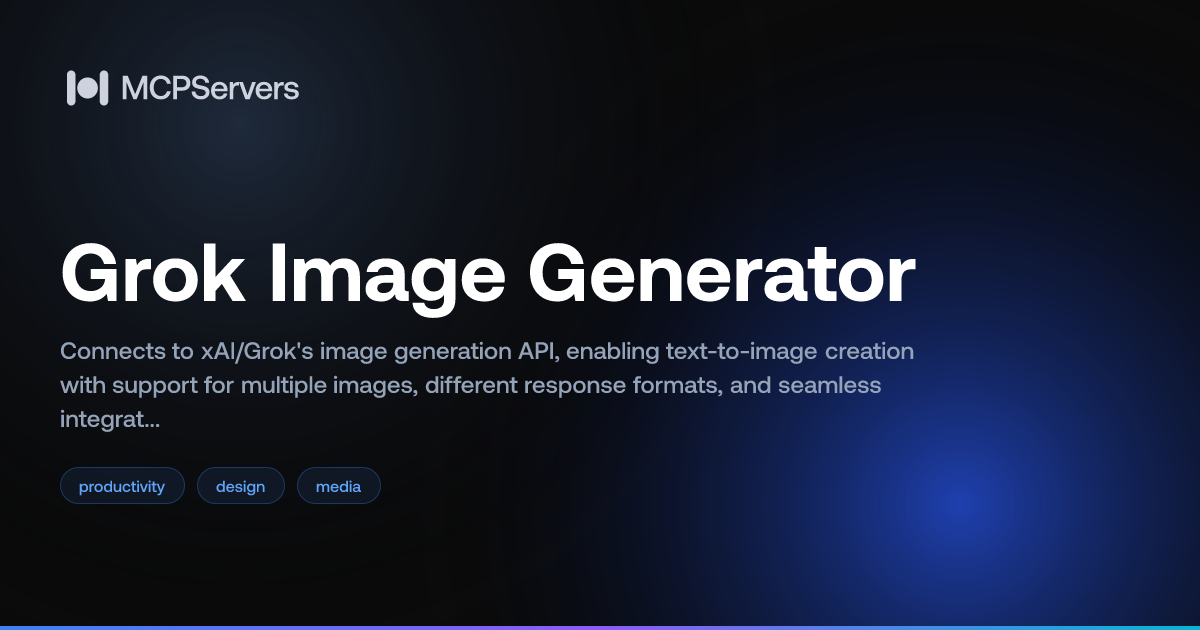 Grok Image Generator MCP Server