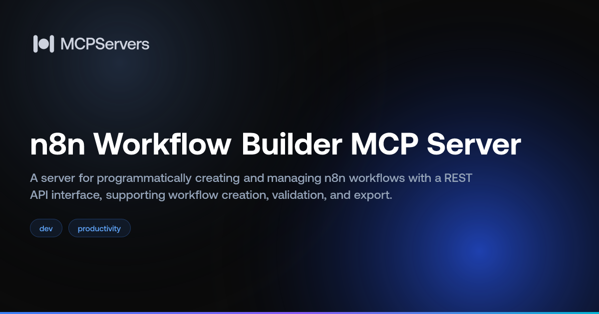 n8n Workflow Builder MCP Server