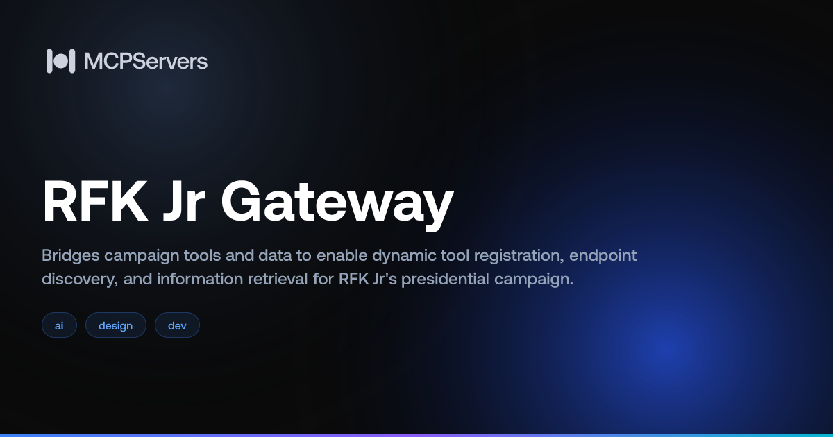 RFK Jr Gateway MCP Server